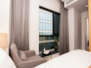 Estúdio Standard, Vista para a cidade | Lençóis de algodão egípcio, roupa de alta qualidade