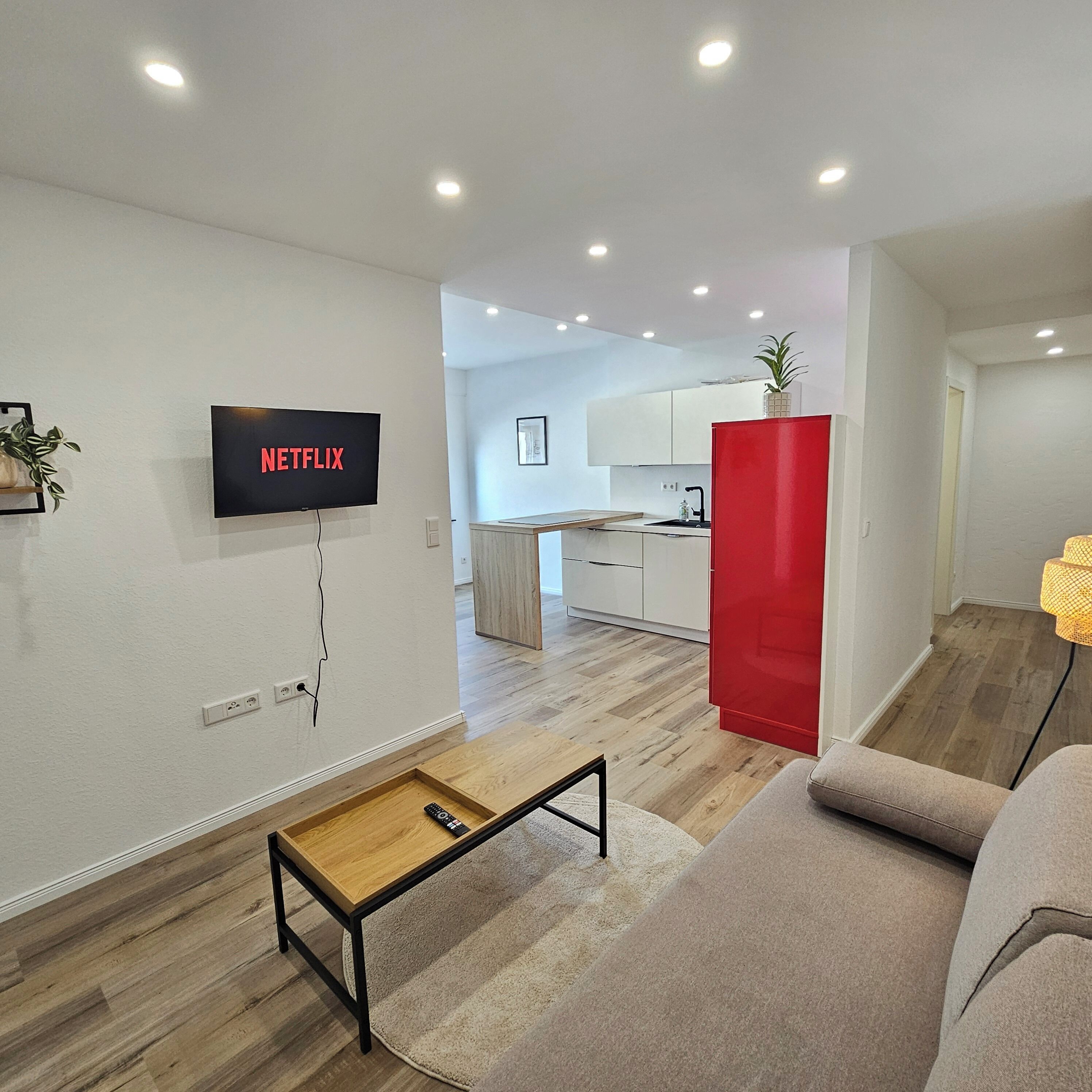 Apartamento conforto | Área de estar | Smart TV 32 polegadas com canais digitais