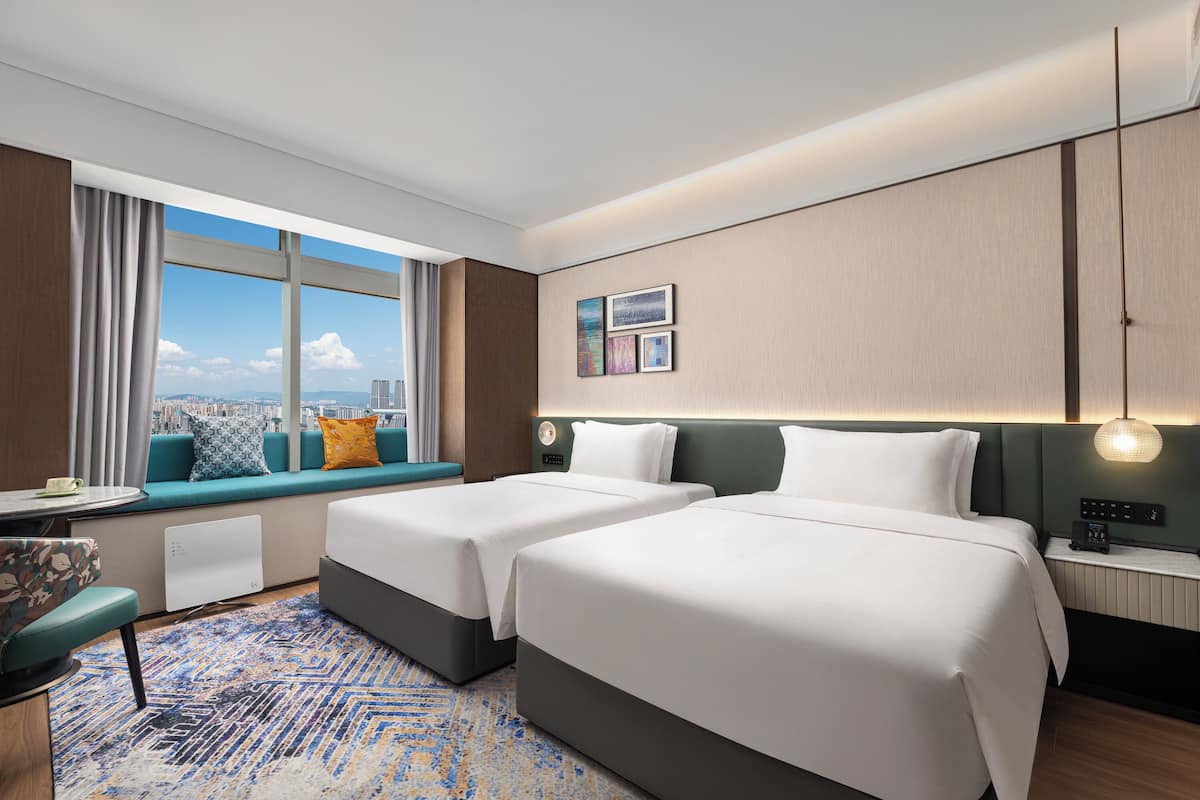 Roupa de alta qualidade, minibar grátis, cortinas/cortinados opacos