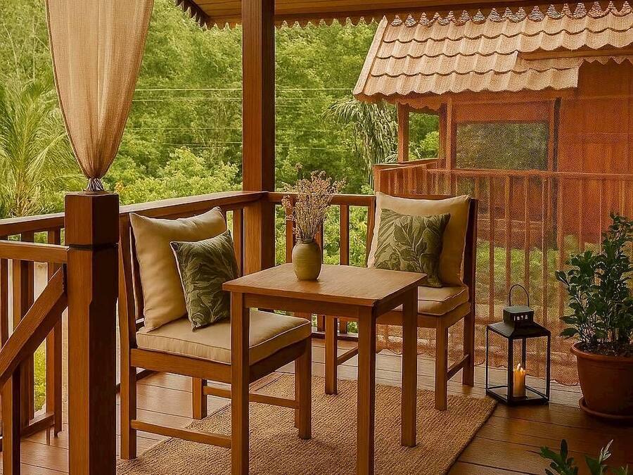 Bungalow Clássico, vista para o parque | Terraço/pátio interior