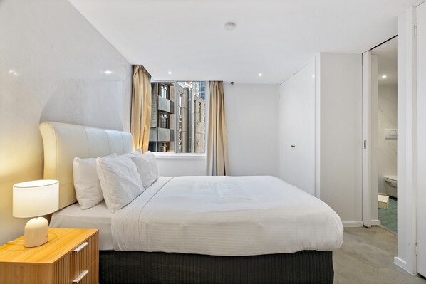 Apartamento | 1 quarto, roupa de cama