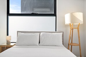 Apartamento | 1 quarto, roupa de cama