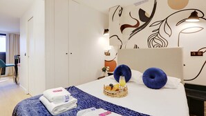Apartamento | 1 quarto, espaço de trabalho para notebook