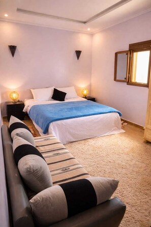 Apartamento família, vista para o jardim