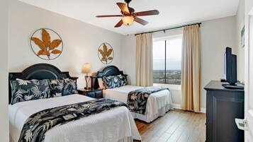 Condo com design assinado, 3 quartos, sauna seca, vista para a praia | Individualmente decorados, individualmente mobiliados