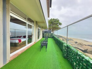 Quarto casal, vista para o mar | Terraço/pátio