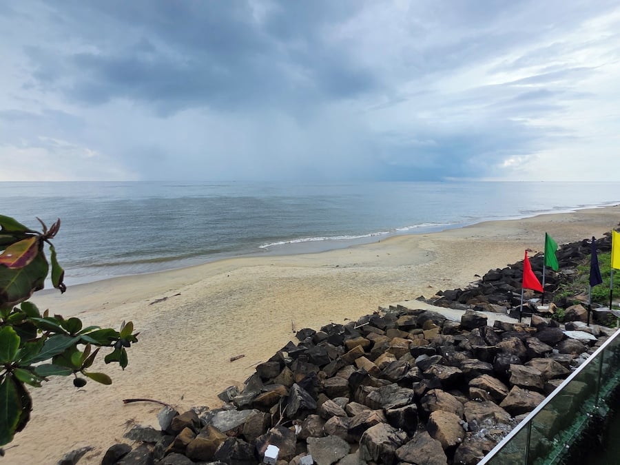 Quarto Duplo, 1 cama queen-size e sofá-cama, varanda, vista para o mar | Vista da varanda