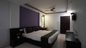 Quarto luxo | Camas extras/dobráveis (sobretaxa), Wi-Fi de cortesia, roupa de cama