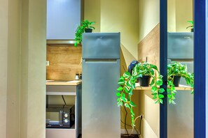 Estúdio Superior, cozinha, vista para o pátio | Cozinha privada