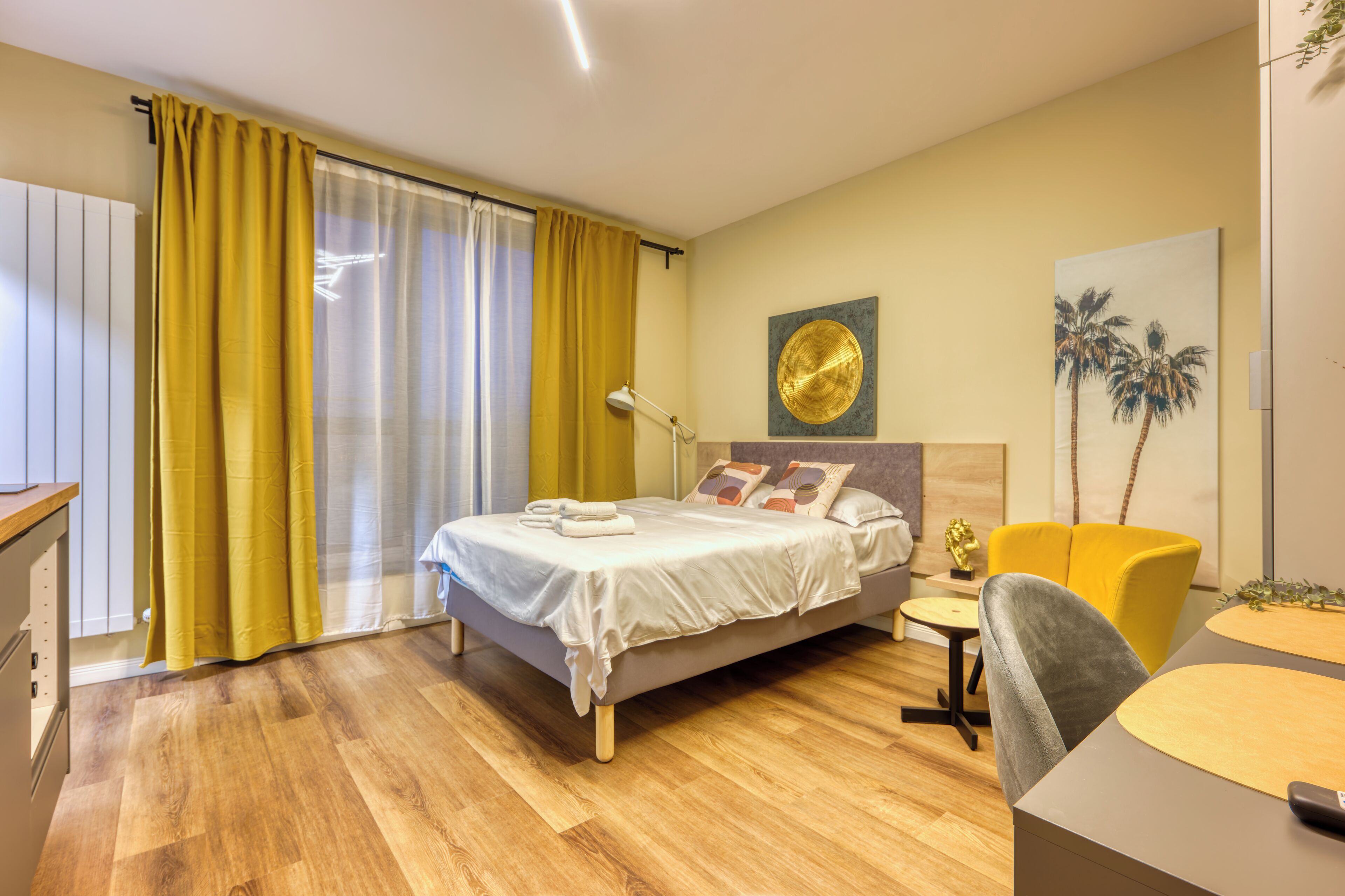 Estúdio Standard, varanda, Vista para a cidade | Cortinas/cortinados opacos, quartos insonorizados 