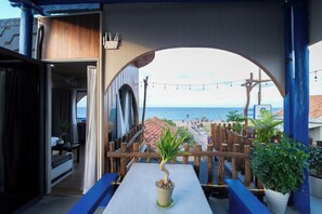 Vista para a praia ou o mar