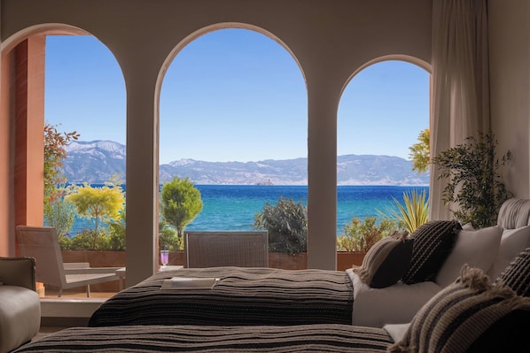 Quarto Twin Romântico, vista para o lago | Vista do quarto