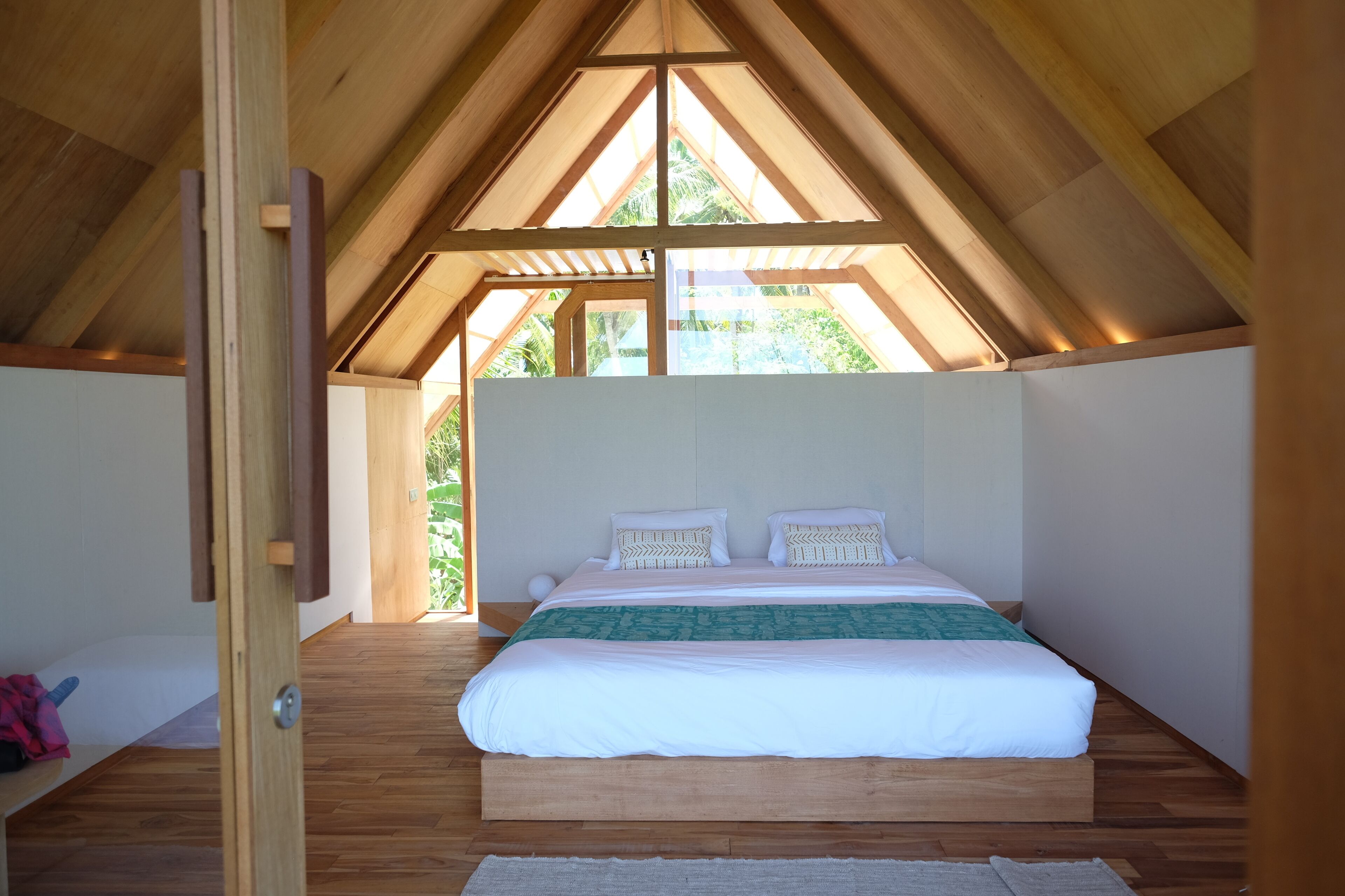 Designer Bamboo A-frame Hut Amidst Ubud Rice Fields - Ubud