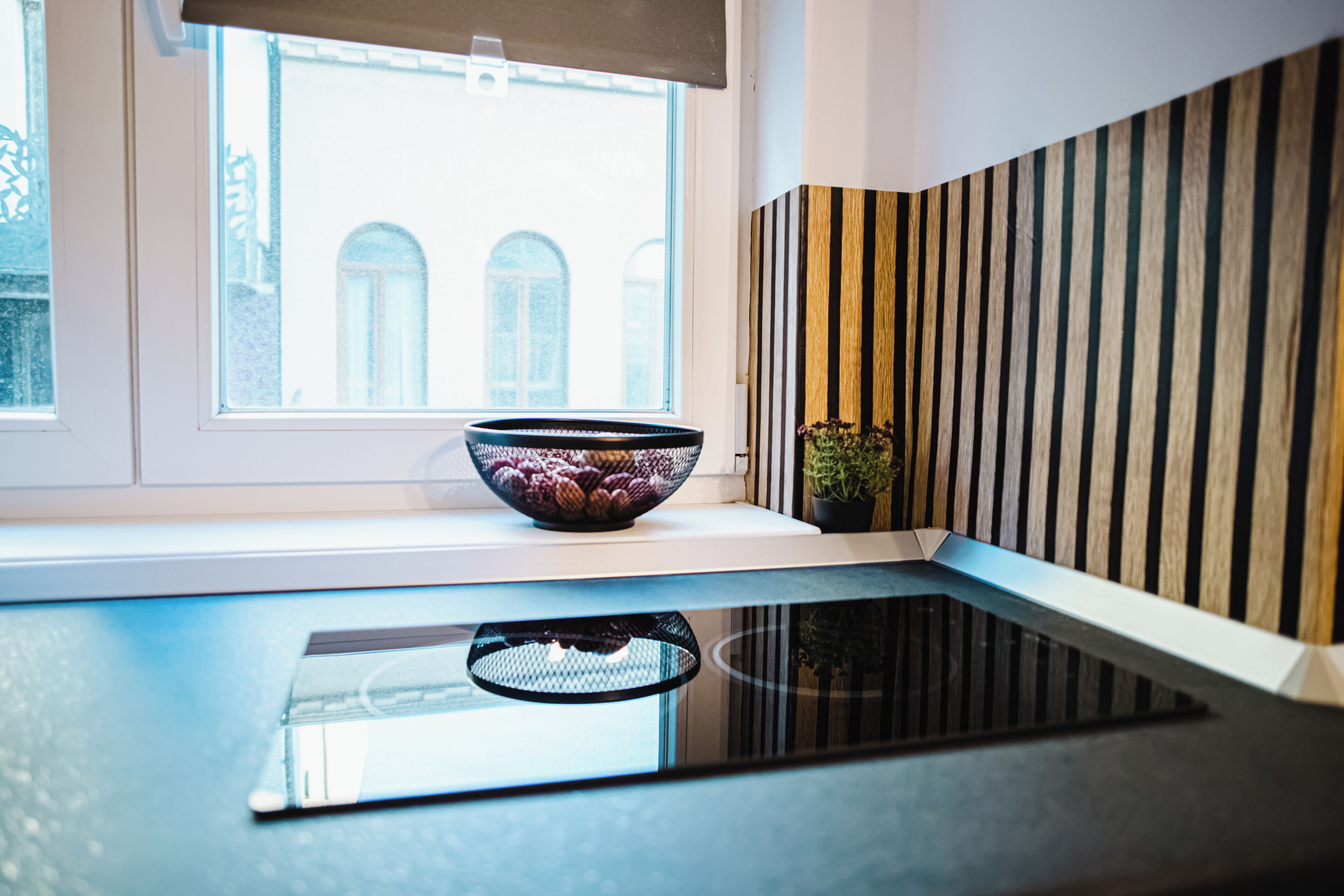 Estúdio Superior, cozinha, Vista para a cidade | Cozinha privada | Uma máquina de café expresso, uma cafeteira/bule, uma chaleira elétrica 