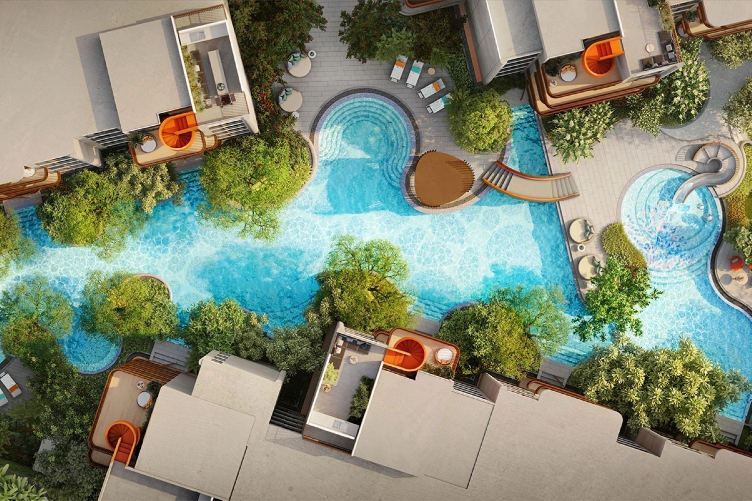 3 piscinas exteriores 