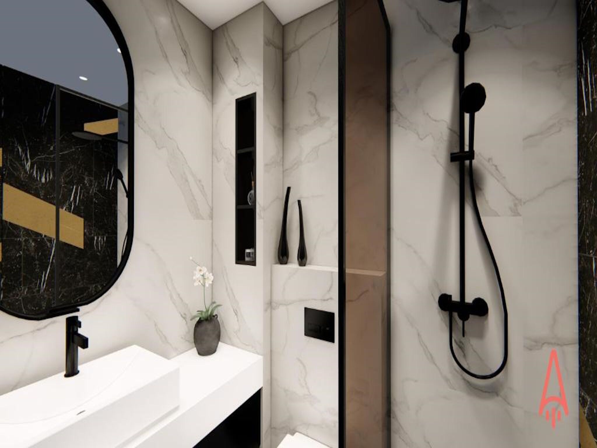 Quarto Duplo Standard, não fumadores, vista para o rio | Casa de banho | Um polibã, um secador de cabelo, toalhas fornecidas, sabão 