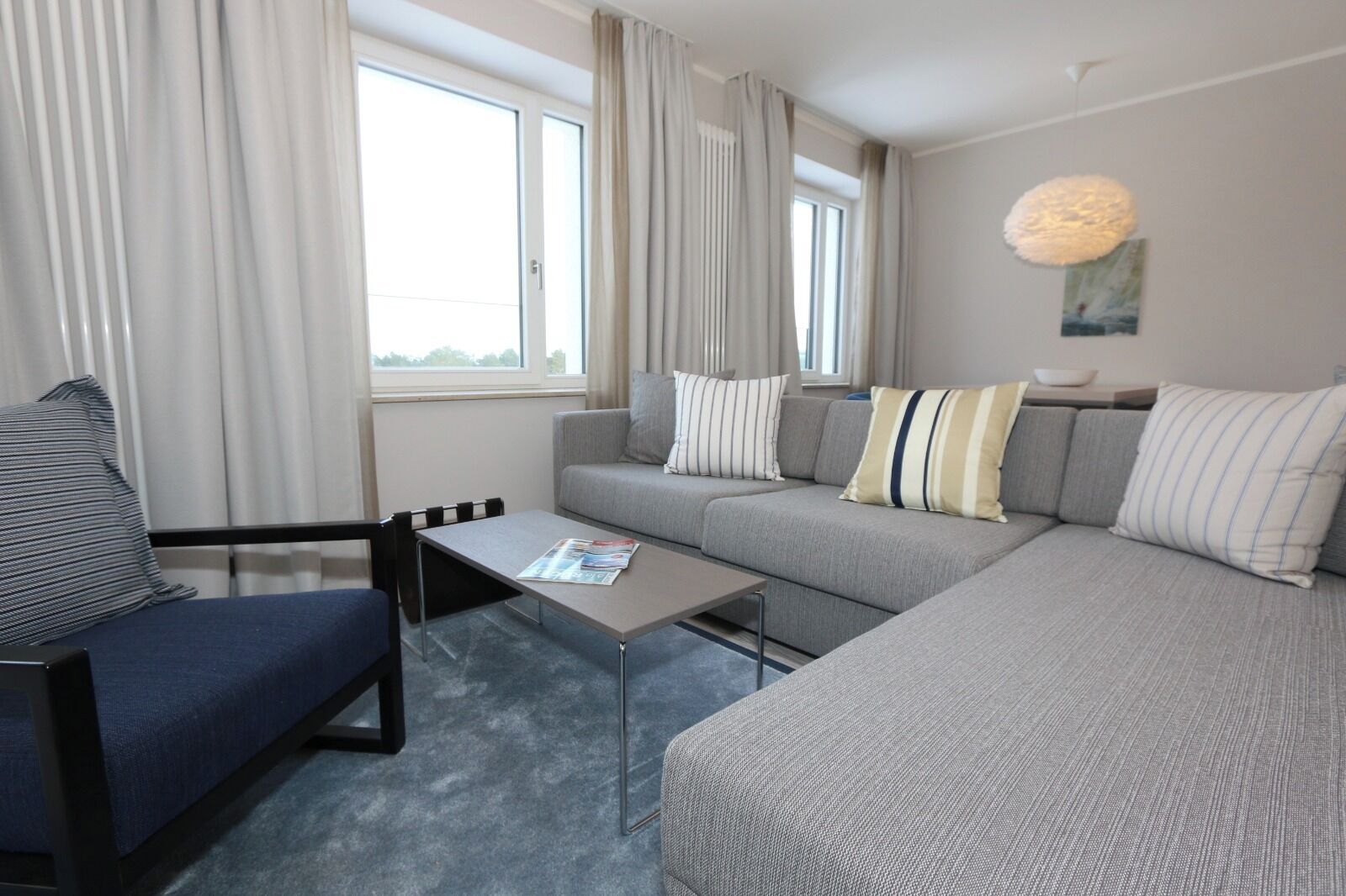 Fewo Meerzeit: Sunny Apartment 100m² - 2 Bedrooms, Roof Terrace And Wellness - Binz
