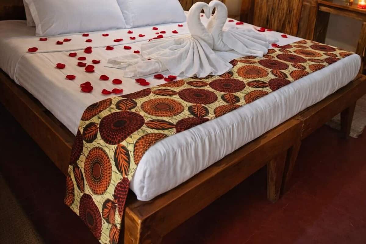 Quarto Duplo, varanda, vista para o jardim | Wi-fi grátis, roupa de cama fornecida, acesso para cadeira de rodas