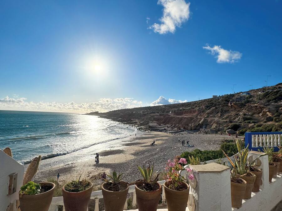 Apartamento Comfort, varanda, vista para a praia | Praia
