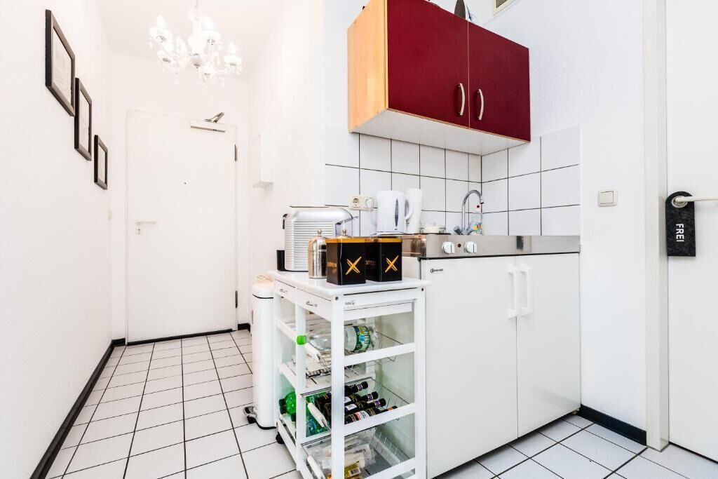 Apartamento luxo, sacada, vista para a cidade | Minirrefrigerador