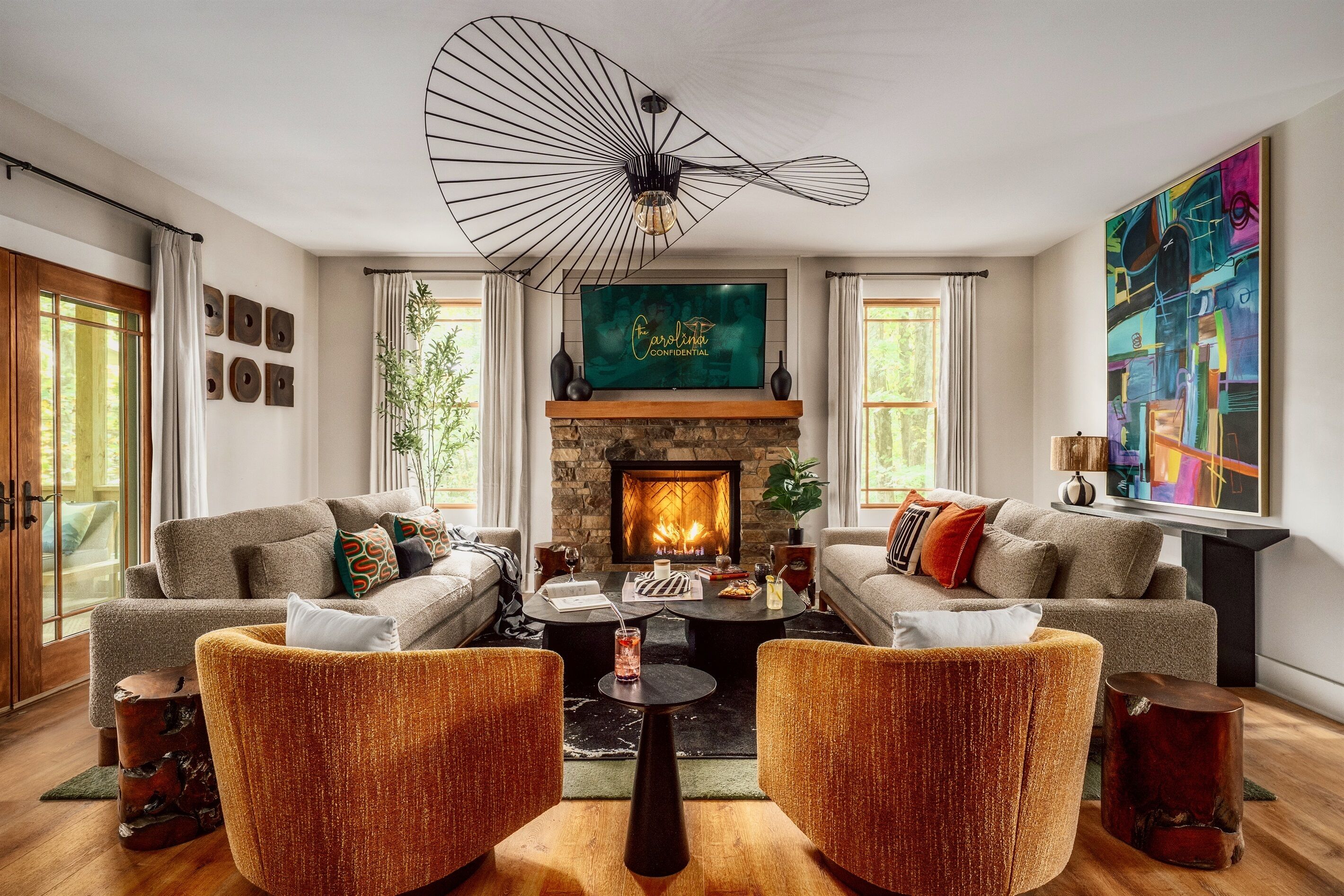 Boho Home|10 King Beds|hot Tub|barrel Sauna|speakeasy|theater|5200sqft - Sierra Nevada