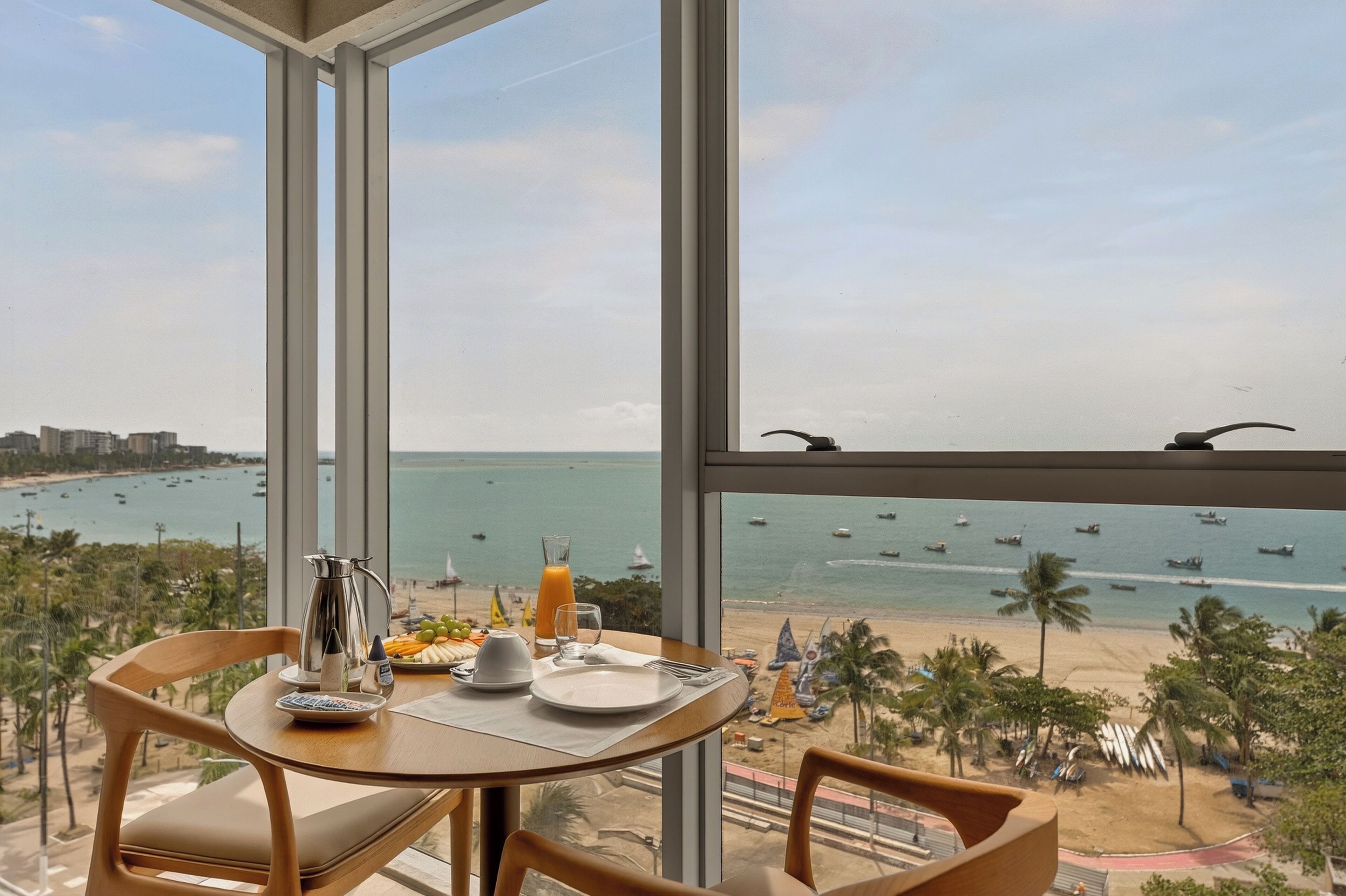 Quarto casal premium, vista para o mar | Roupas de cama de algodão egípcio, roupas de cama premium