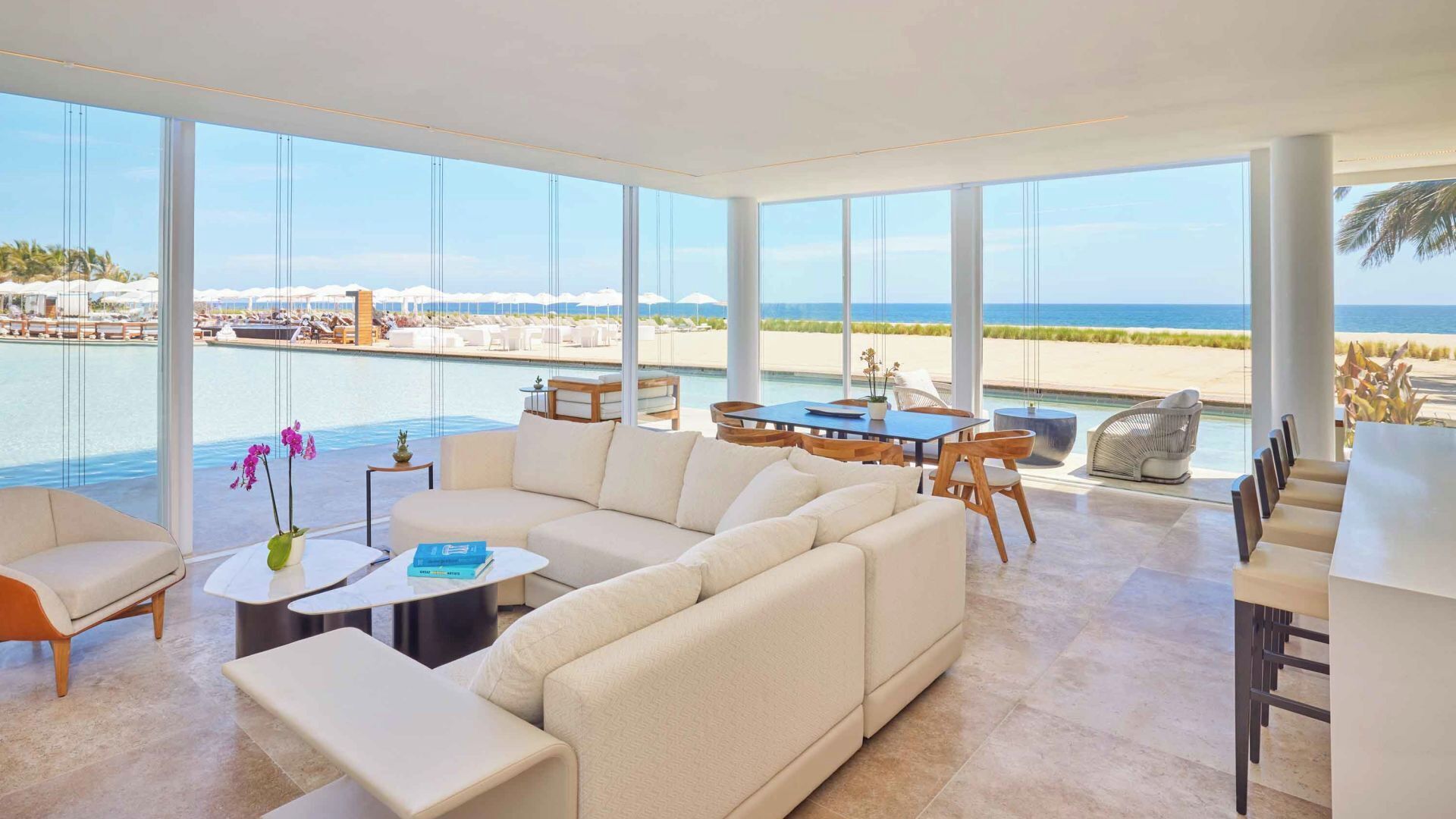 Vista para a praia ou o mar