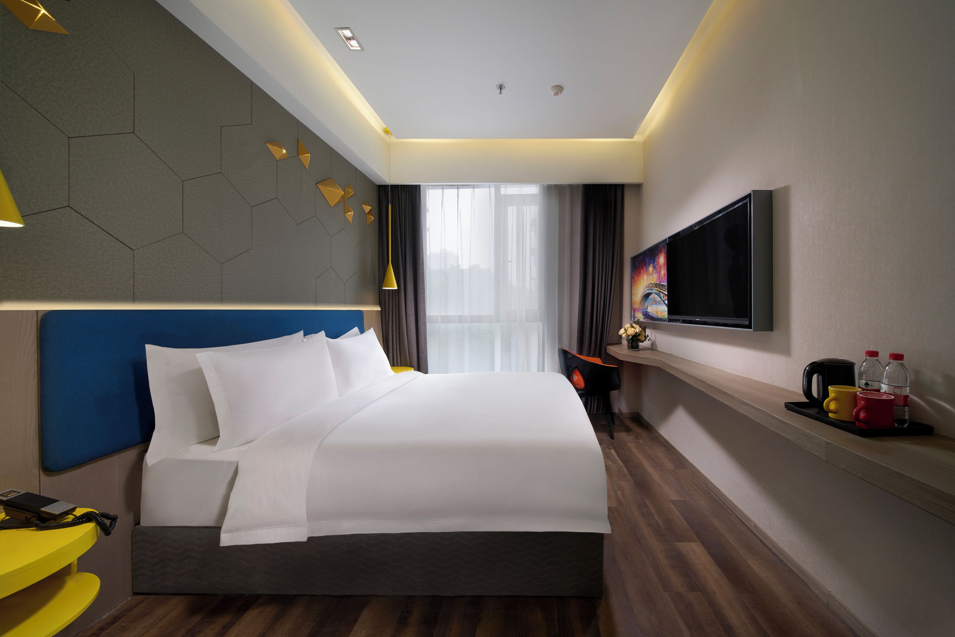 Quarto Duplo Superior | Secretária, secretária adequada para computadores portáteis 