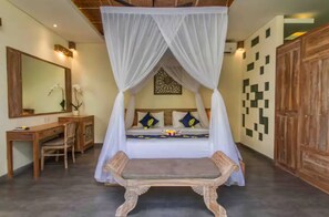 Villa, 2 quartos, piscina privativa | Secretária, Wi-fi grátis 