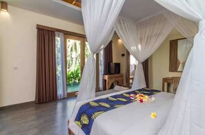 Villa, 2 quartos, piscina privativa | Secretária, Wi-fi grátis 