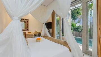 Vila, 1 quarto, piscina particular | Escrivaninha, Wi-Fi de cortesia