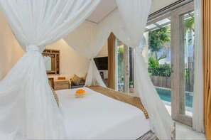 Villa, 1 quarto, piscina privativa | Secretária, Wi-fi grátis 