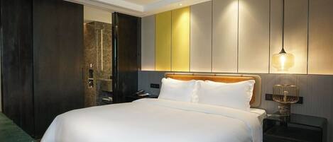 Quarto Individual Executivo, Vista para a cidade | Cofre no quarto, secretária