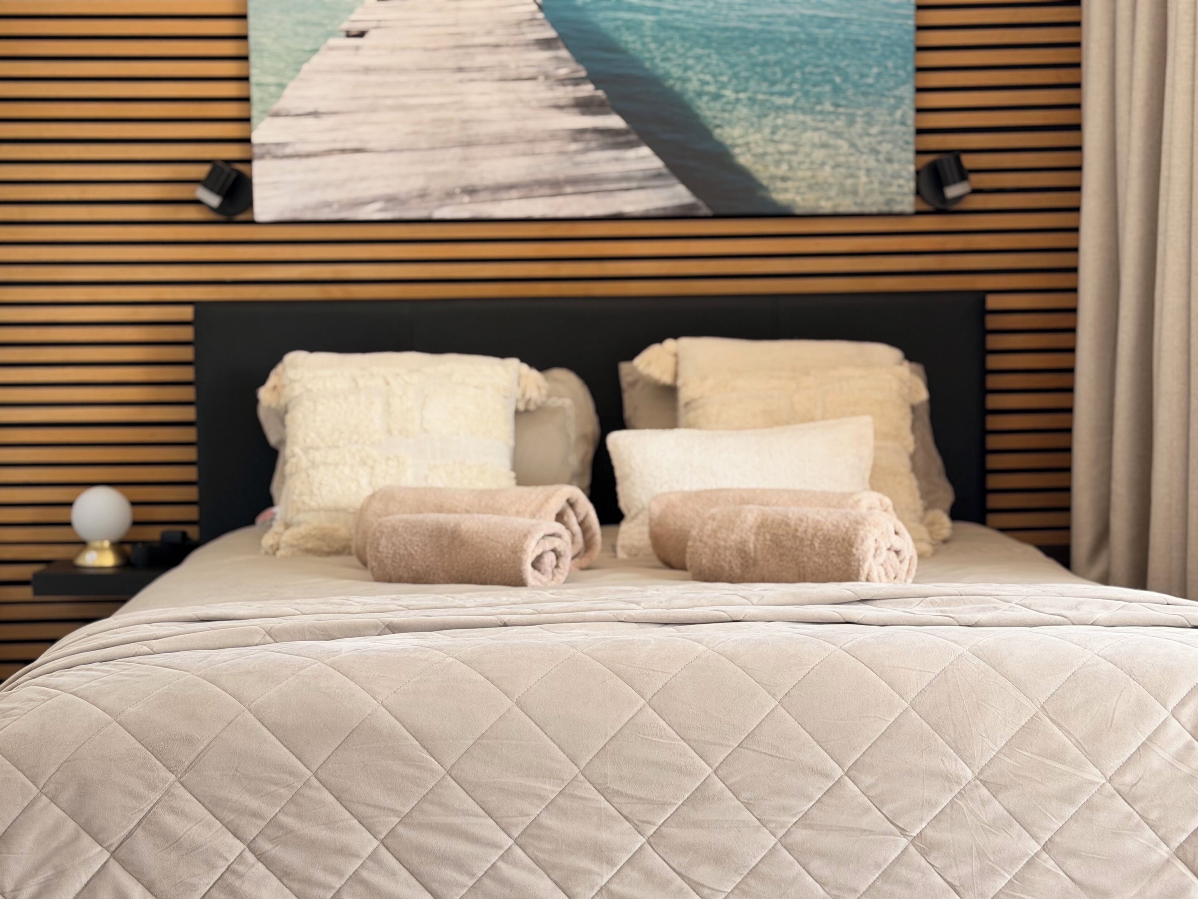 Studio 905 Deluxe vue mer | Roupa hipoalergénica, cofre no quarto, cortinas/cortinados opacos 