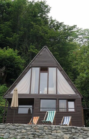 Quarto Duplo ou Twin Comfort, varanda, vista para a montanha | Exterior