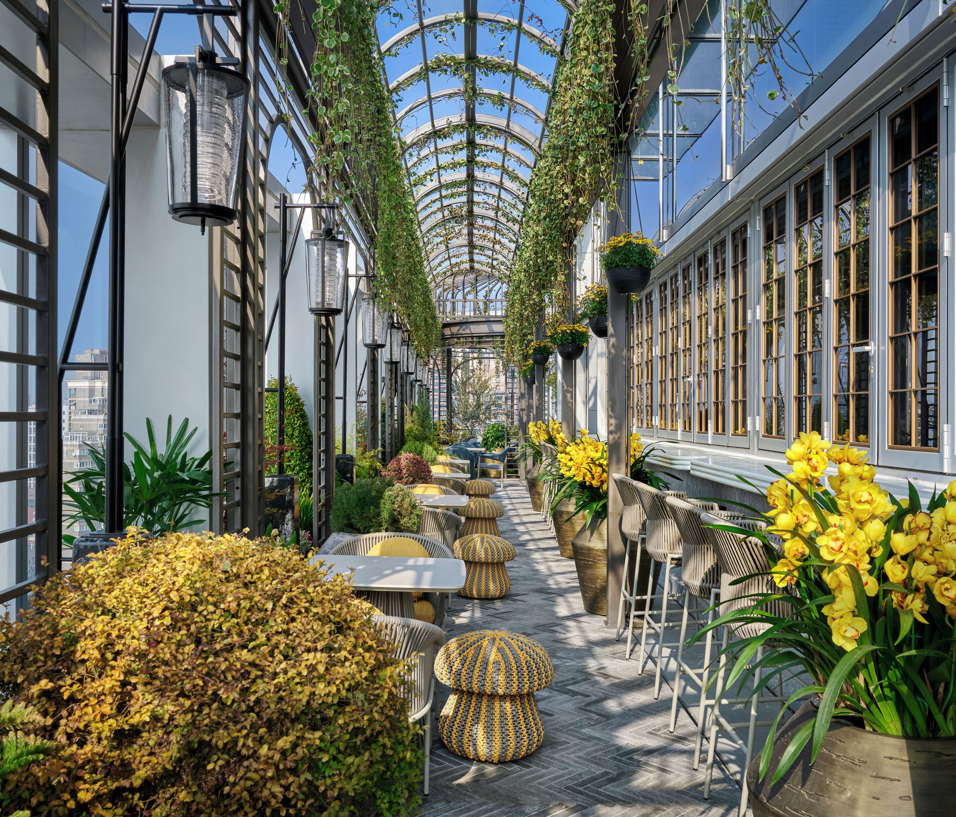 Terraço no piso superior