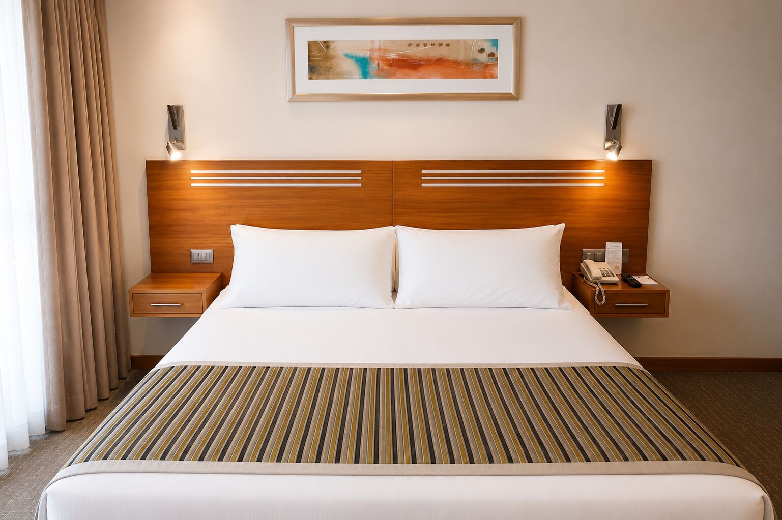Quarto Duplo, vista para o mar | Cofre no quarto, secretária, quartos insonorizados, Wi-fi grátis 