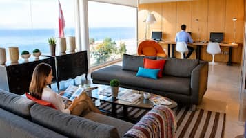 Sala de estar do lobby