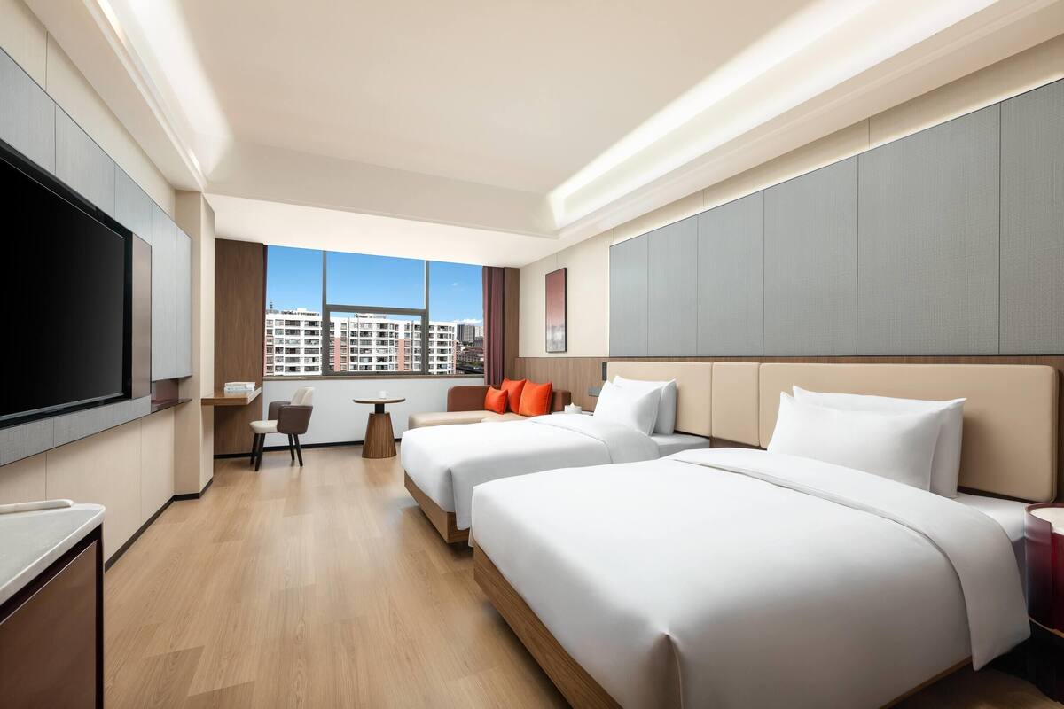 Quarto, 2 camas de casal, não fumadores