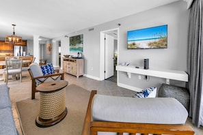 Apartamento em Condomínio Fechado, 1 cama king-size (Destin on the Gulf 707) | Sala de estar