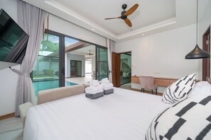 Villa, 3 quartos (Nicky Private Haven PoolVilla BangTao) | Wi-fi grátis, roupa de cama fornecida 