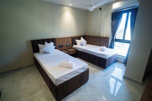 Quarto Twin | Roupa de cama fornecida 