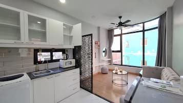 Apartamento, vista para a cidade | Parte interna