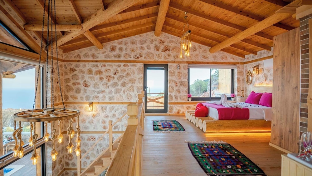 Stone architecture honeymoon villa with private pool, jacuzzi and sea ...