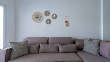 Apartamento, 3 quartos, cozinha, vista para a cidade | Área de estar | Smart TV, Netflix, serviços de streaming