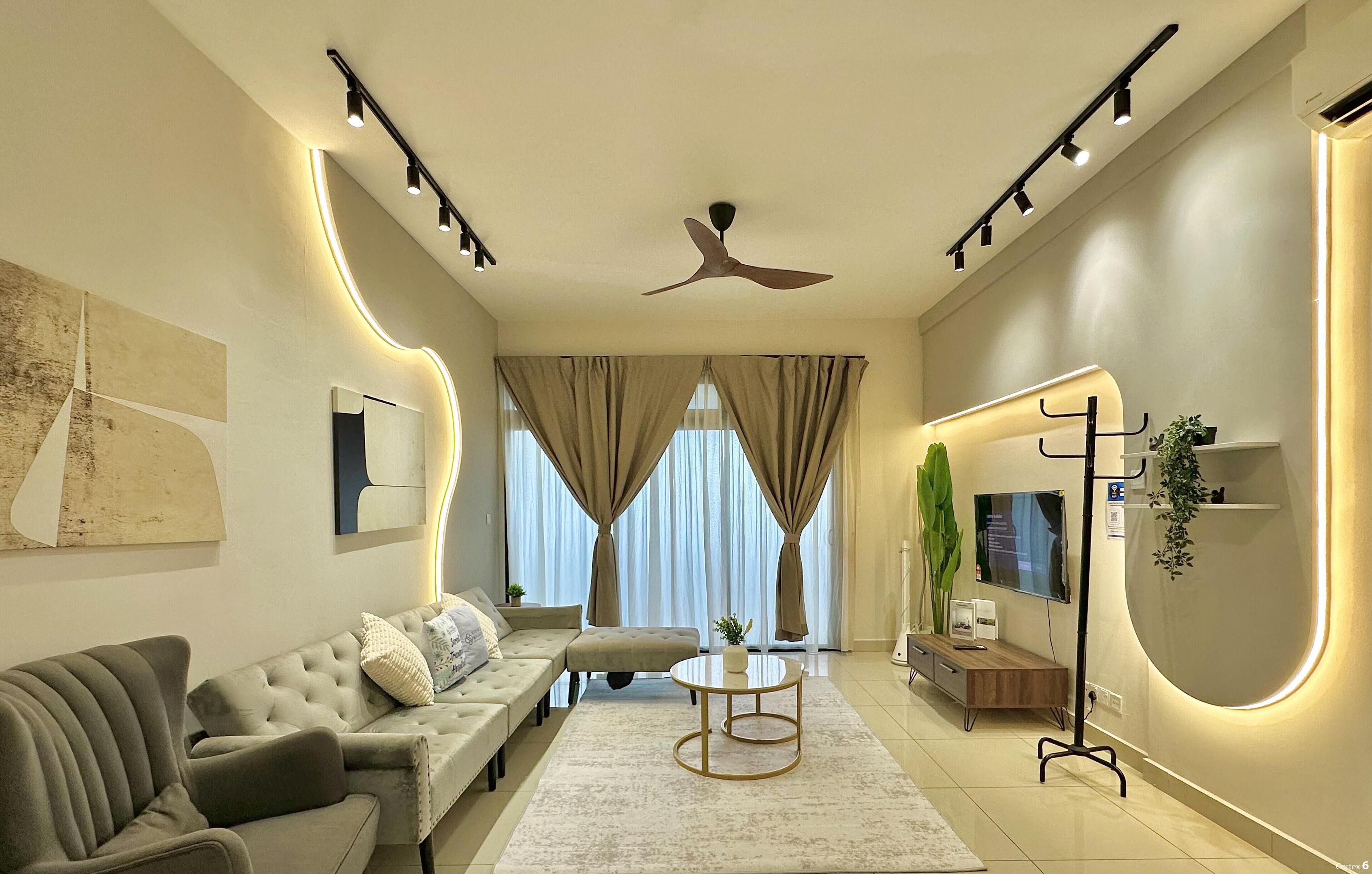 Apartamento design, 1 quarto, para não fumantes, sacada | Área de estar