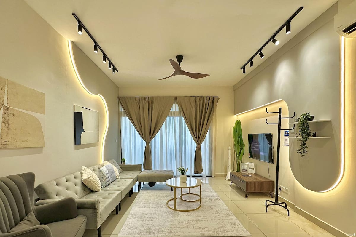 Apartamento design, 1 quarto, para não fumantes, sacada | Área de estar