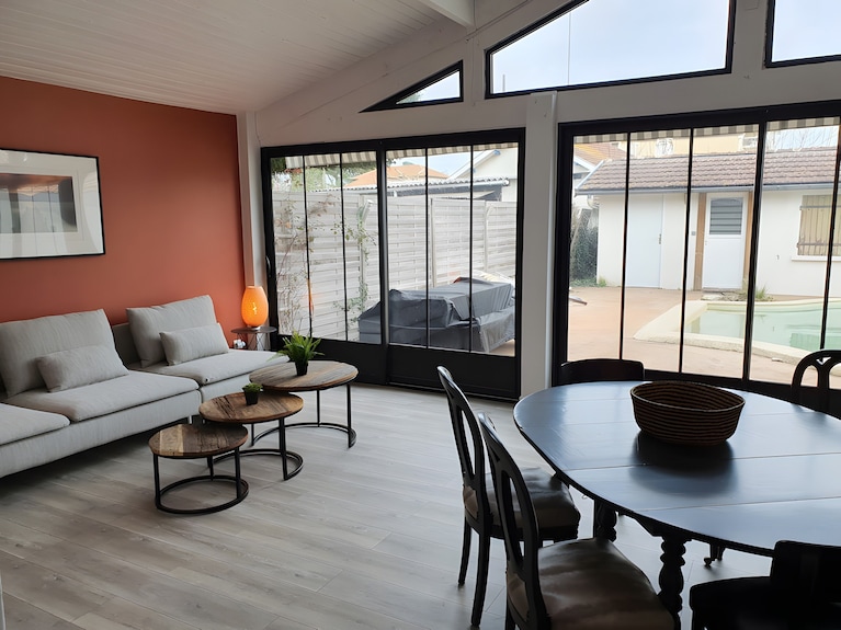 Ô'Wazo, Jolie Maison, Piscine, 150 M Plage, 50 M Commerces - Audenge