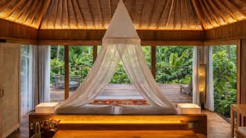 Vila premium, 2 quartos, para não fumantes, piscina particular | Frigobar, Wi-Fi de cortesia, roupa de cama