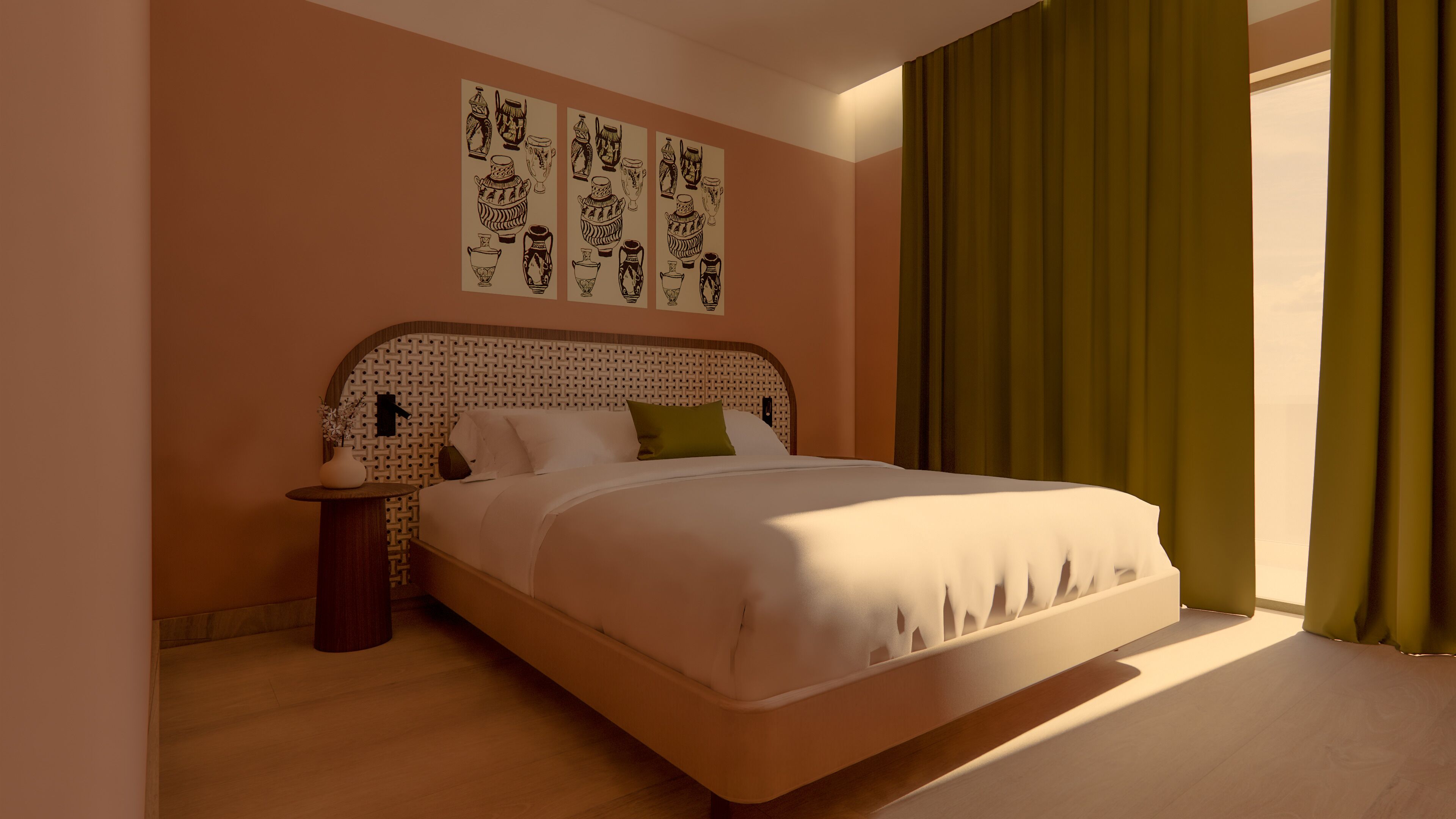 Suite Júnior, varanda, Vista para a cidade | Secretária, secretária adequada para computadores portáteis 